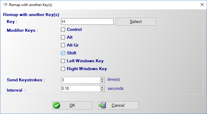 Remap keyboard keys and Mouse with Key Remapper